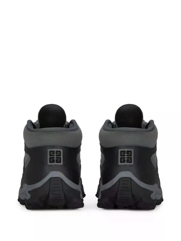 Givenchy Bogs Lace Up Boots In Rubber And Neoprene