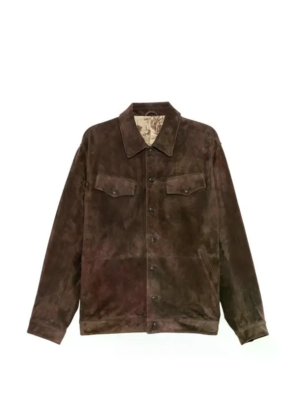 CALMLENCE Suede Leather Jacket