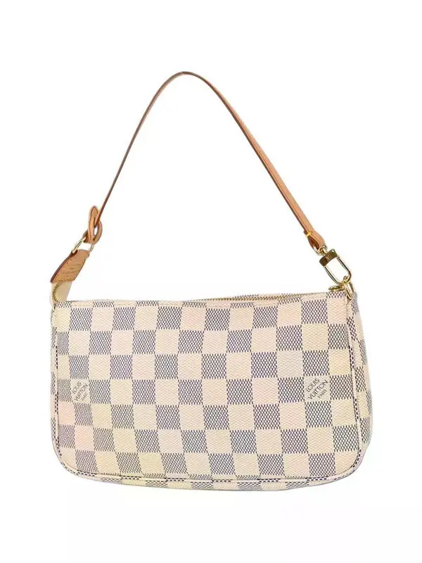 LOUIS VUITTON Damier Azur Pochette Accessoires Clutch Bag