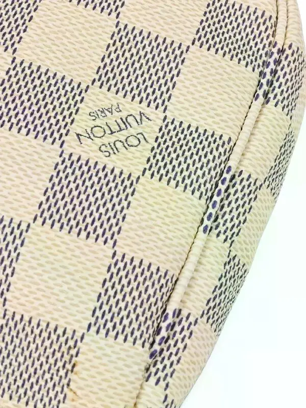 LOUIS VUITTON Damier Azur Pochette Accessoires Clutch Bag