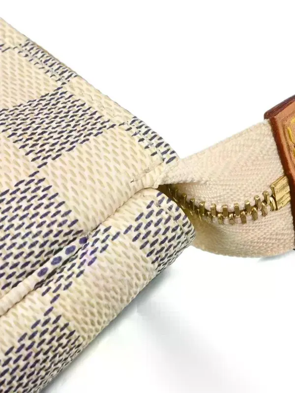 LOUIS VUITTON Damier Azur Pochette Accessoires Clutch Bag