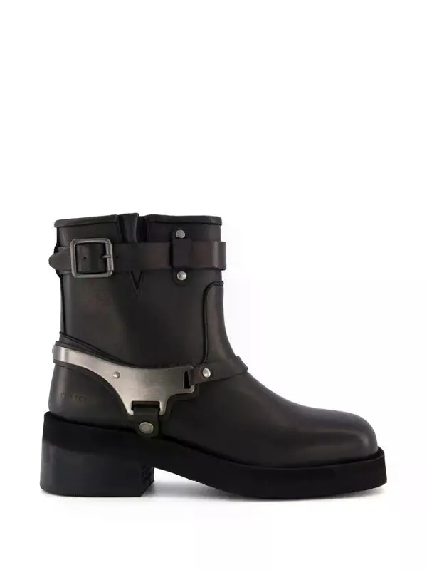 NUBIKK Eve Maryn Buckle-strap Ankle Boots - Black