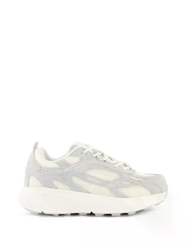THEMERCER. The Re-run Max Suede-panels Low-top Sneakers - Grey