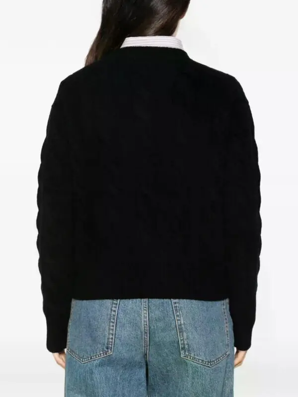 Polo Ralph Lauren Cable-knit Embroidered-logo Sweater