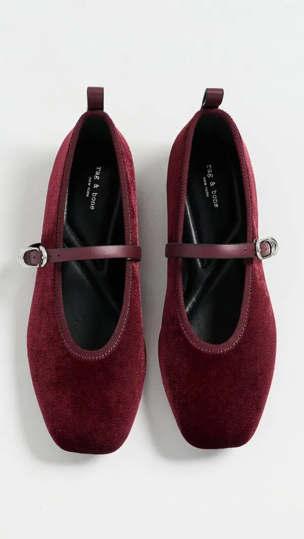 Rag & Bone Spire Velvet Mary Janes