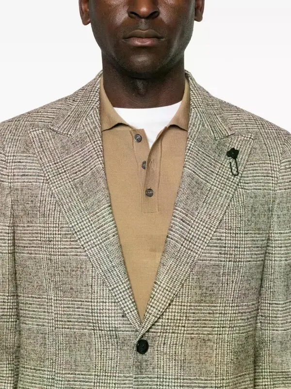 LARDINI Prince Of Wales Check Blazer