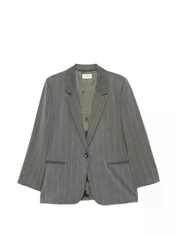 VICOLO Pinstripe-pattern Single-breasted Blazer