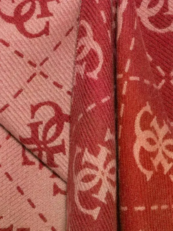 Guess Logo-pattern Fringed Scarf