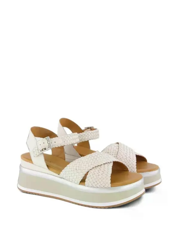 INUOVO Braided-strap Platform Sandals