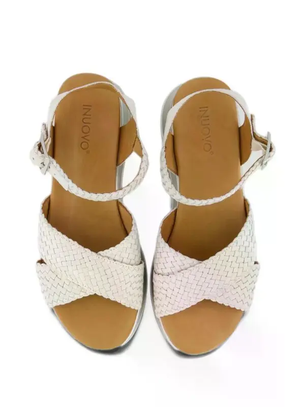 INUOVO Braided-strap Platform Sandals