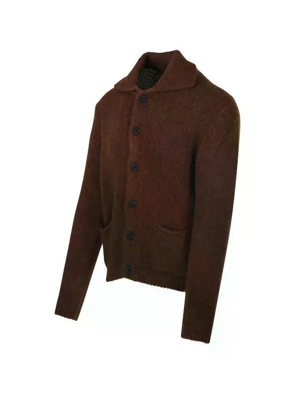 FABRIZIO DEL CARLO Shawl-collar Button-up Cardigan