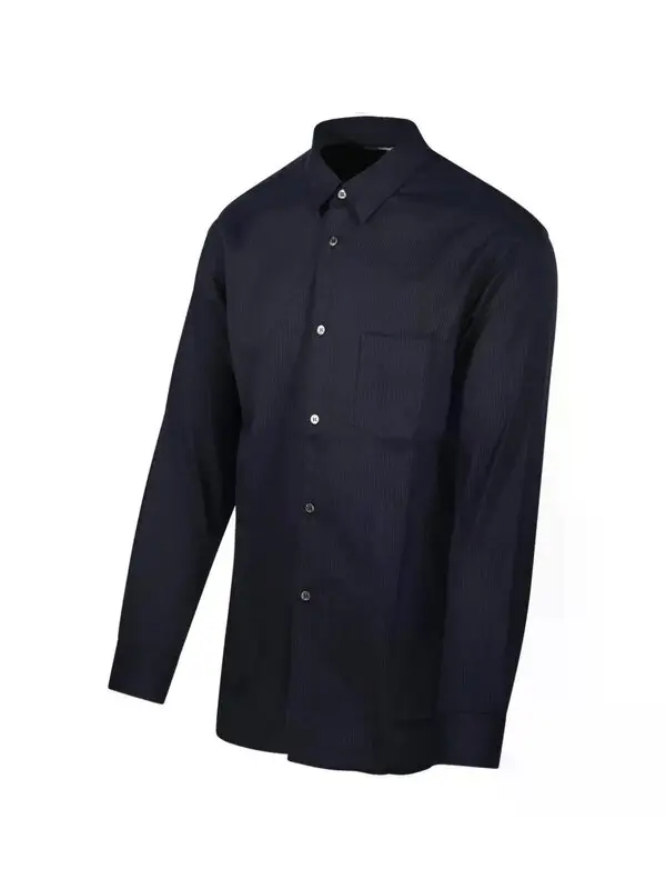 Comme Des Garçons Pinstripe-pattern Cotton Shirt