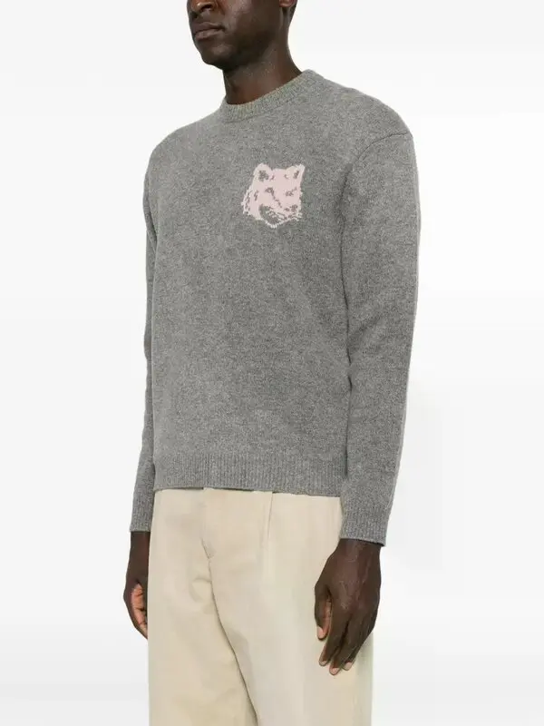 Maison Kitsuné Fox Head Intarsia Sweater