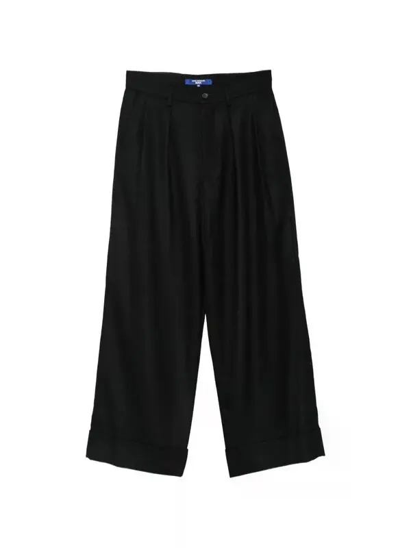 Junya Watanabe Pleated Wide-leg Trousers - Black