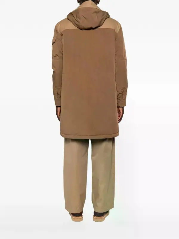 Moncler Hooded Logo-patch Coat