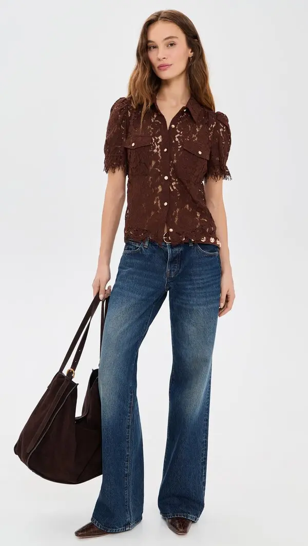 Generation Love Mikaelle Lace Shirt
