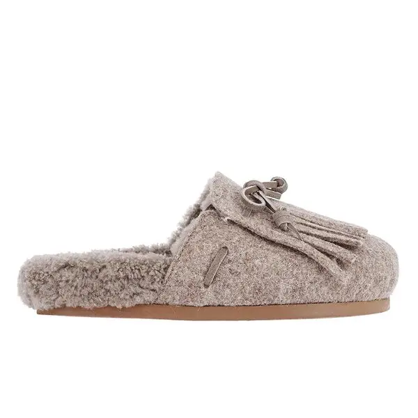 ANCIENT GREEK SANDALS Vasilitsa Fringe - Camel