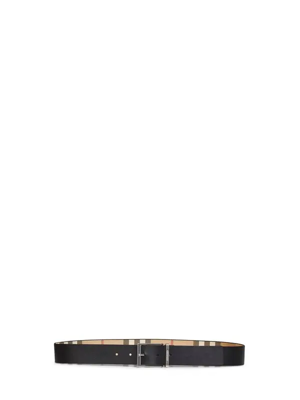 Burberry Archive Beige And Black Check Reversible Belt