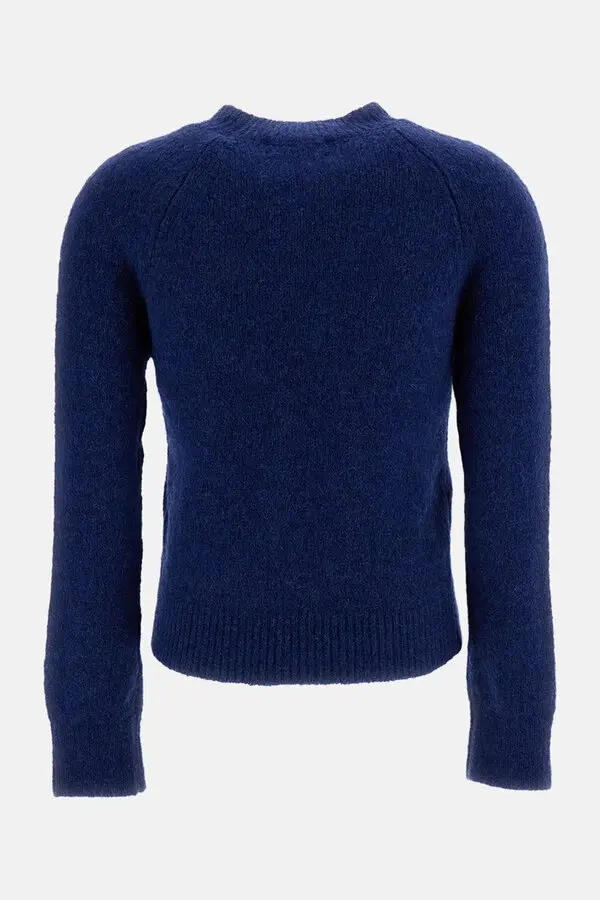 Dries Van Noten Maglione Girocollo Texas - Blu