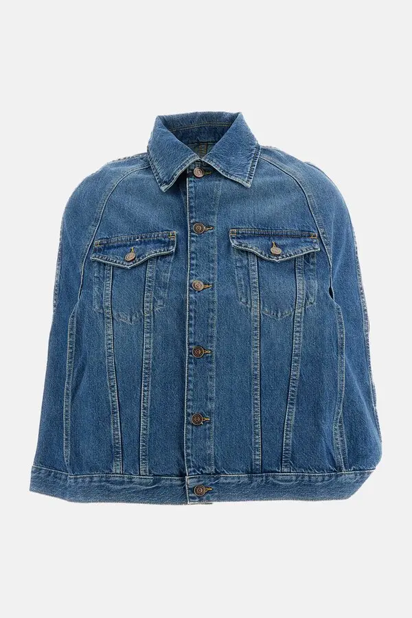 7 For All Mankind Cappa In Denim Midtown - Blue