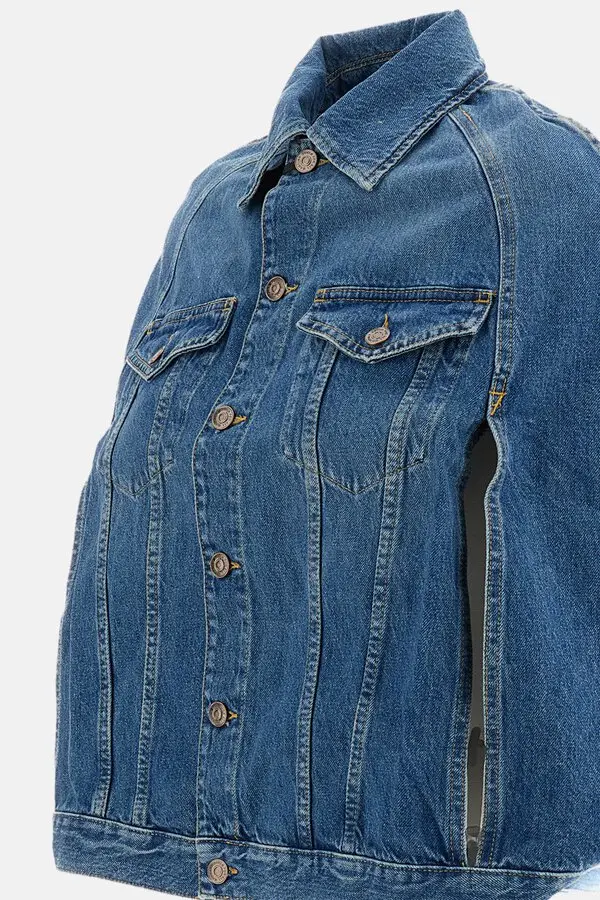 7 For All Mankind Cappa In Denim Midtown - Blue