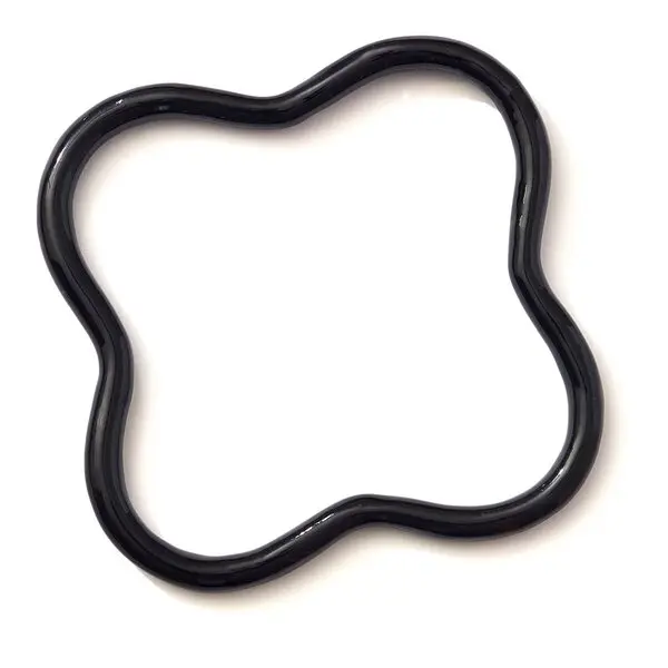 SAINT BOTOLPH Logo Bangle In Film Noir Enamel