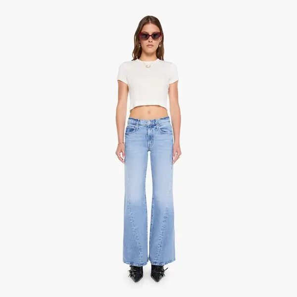 MOTHER The Mid Rise Sidestepper Twist Sneak Sow Surreal Jeans