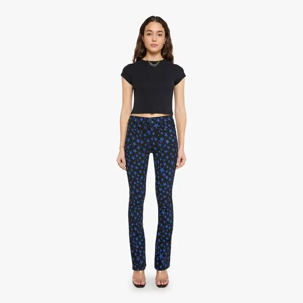 MOTHER The Patch Pocket Insider Sneak Rock Star Jeans - Black