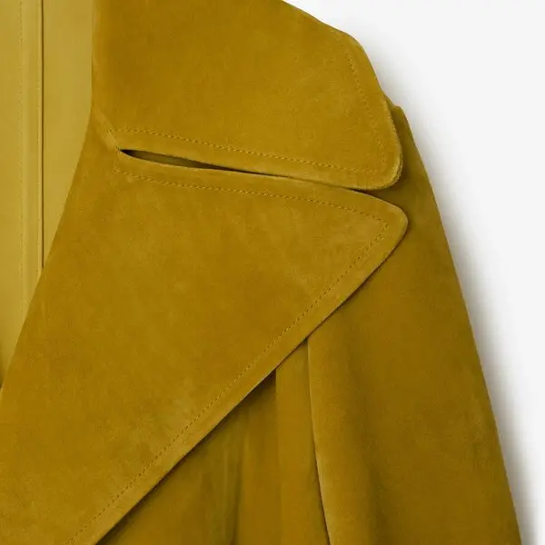 Burberry Suede Trench Coat