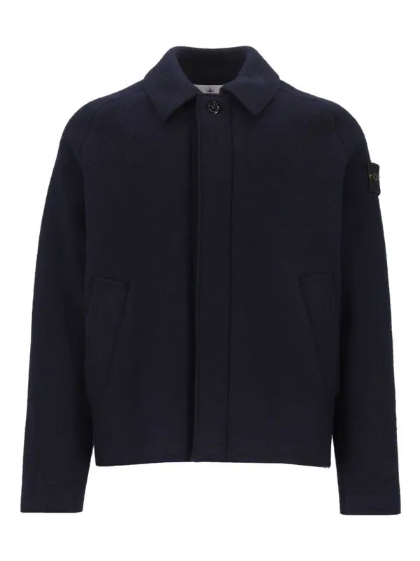 Stone Island Cloth Jacket - Blue