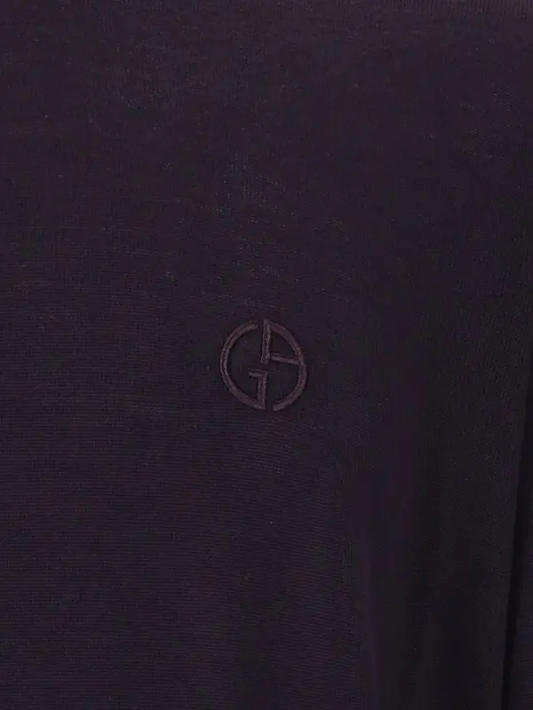Giorgio Armani Wool Turtleneck Sweater - Blue