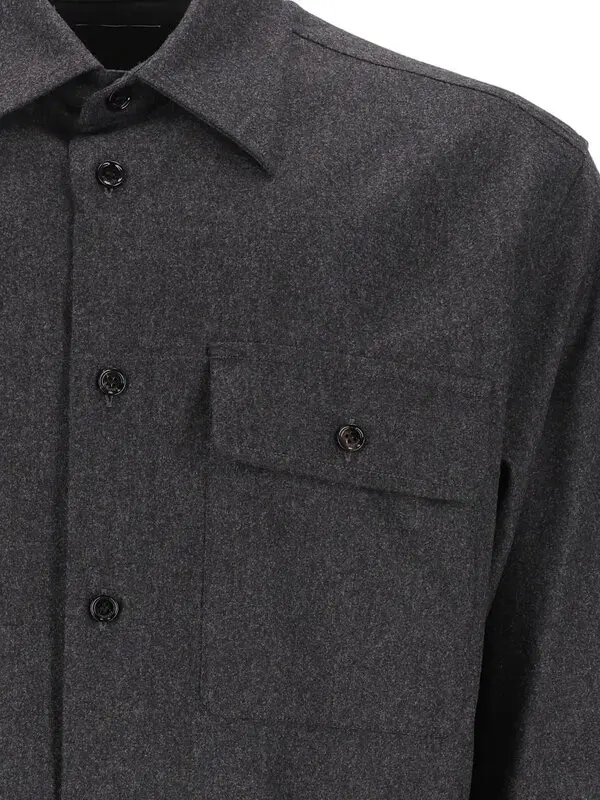 Burberry Wool And Cashmere Overshirt