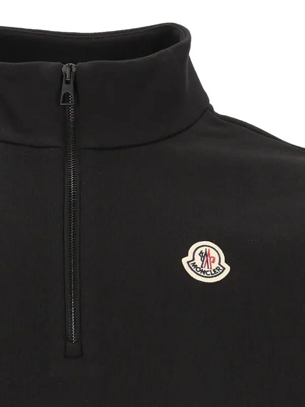 Moncler Cotton Zip-up Sweatshirt With Logo
