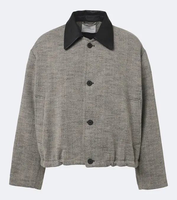 Studio Nicholson Howth Wool And Cotton-blend Twill Jacket - Grey