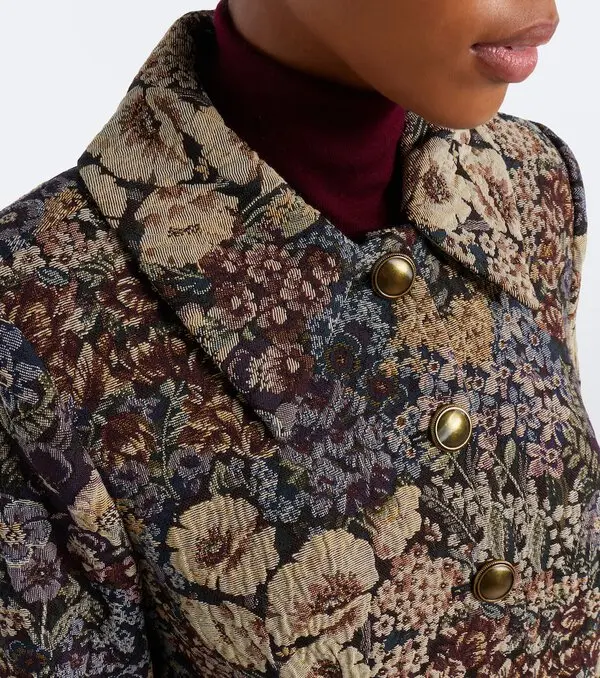 Veronica Beard Wilde Floral Jacquard Jacket