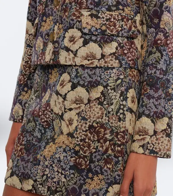 Veronica Beard Wilde Floral Jacquard Jacket