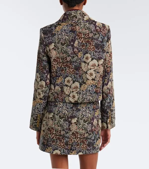 Veronica Beard Wilde Floral Jacquard Jacket