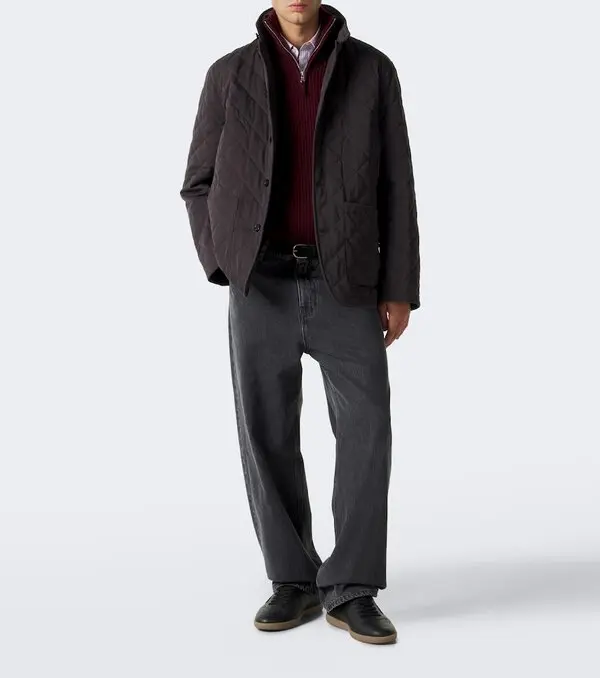 Dunhill Quilted Cotton And Silk Jacket