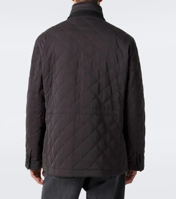 Dunhill Quilted Cotton And Silk Jacket