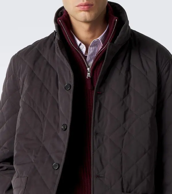 Dunhill Quilted Cotton And Silk Jacket