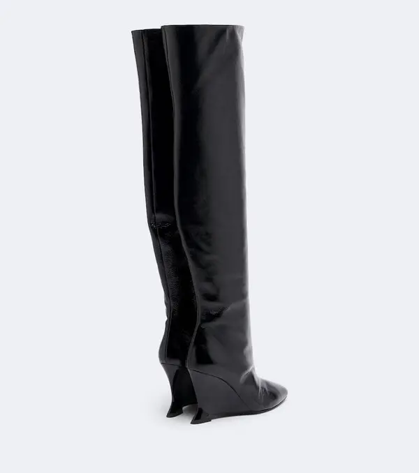 Balmain Leather Over-the-knee Boots