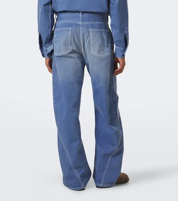 JW Anderson Twisted Embroidered Straight Jeans