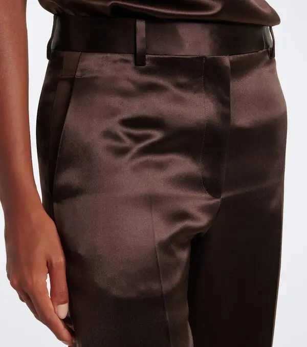 TOM FORD Silk Satin Wide-leg Pants