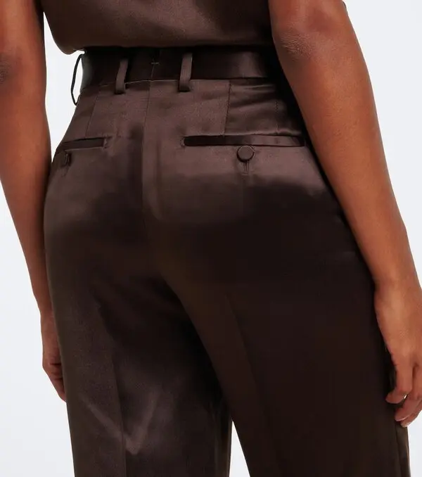 TOM FORD Silk Satin Wide-leg Pants