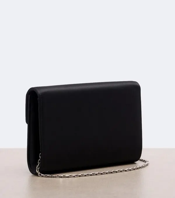 ROGER VIVIER Efflorescence Mini Embellished Satin Clutch