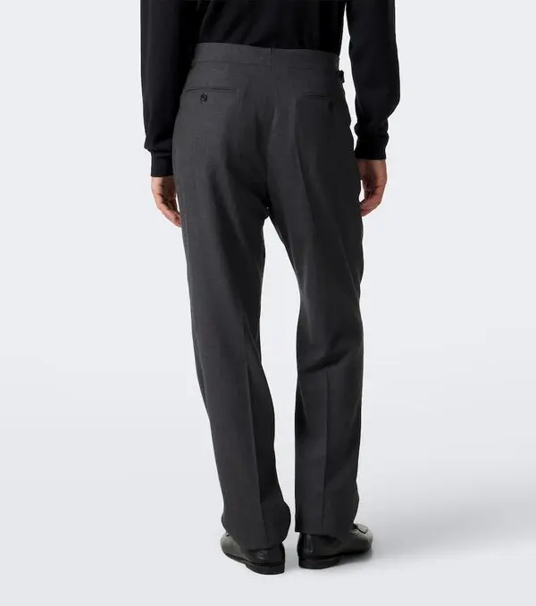 Dunhill Wool And Cashmere Straight Pants