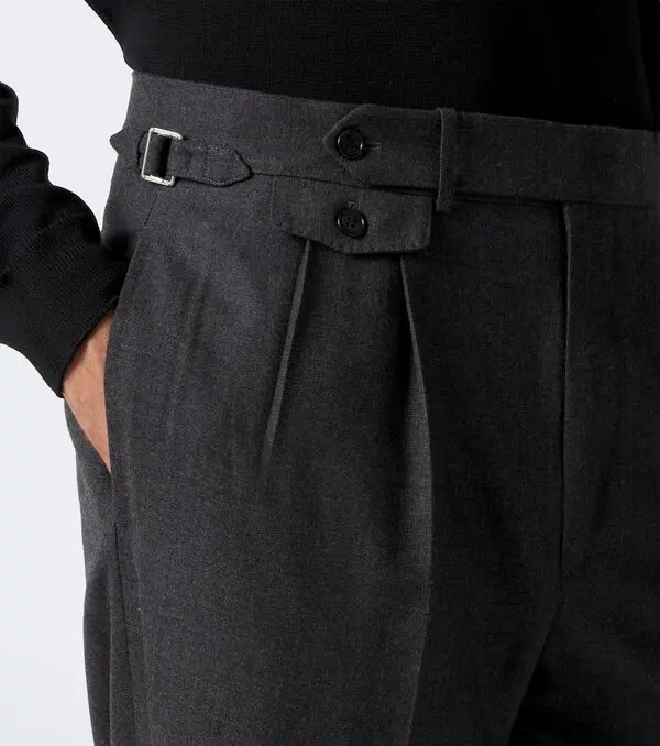 Dunhill Wool And Cashmere Straight Pants
