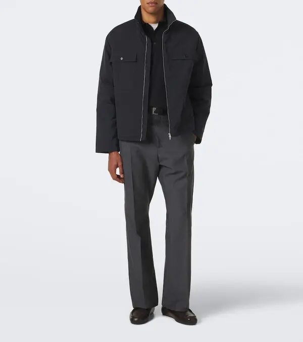 JIL SANDER Wool And Mohair Bootcut Pants