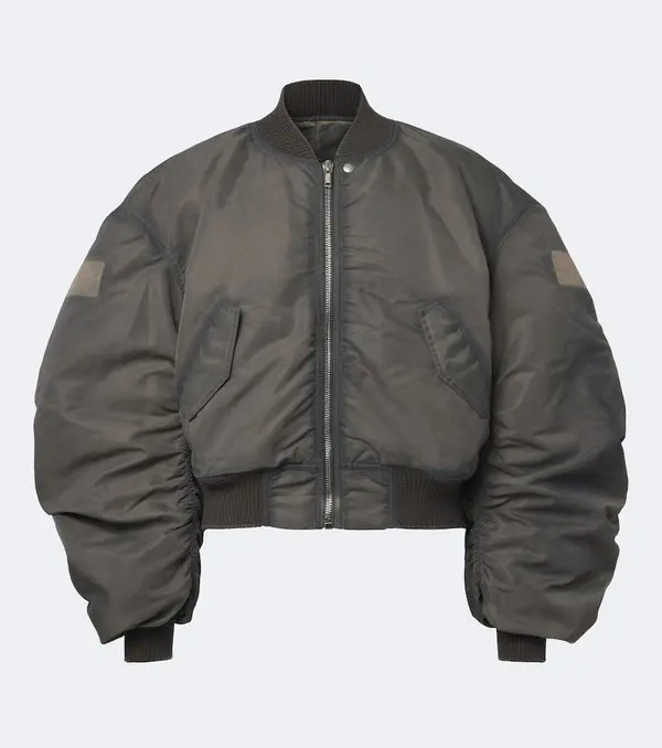 Rick Owens Secchia Flight Satin Bomber Jacket
