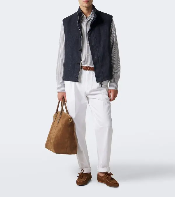 Dunhill Linen Reversible Vest